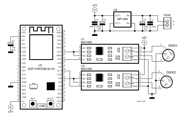 DMX systeem upgraden: ArtNet naar DMX-converter met ESP32 | Elektor Magazine