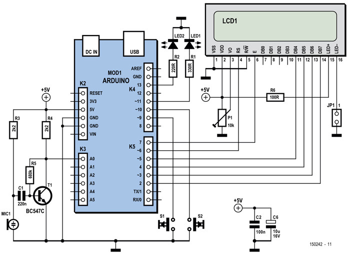 Arduino Sound-Level Protector - page 2 - p 7184 | Elektor Magazine