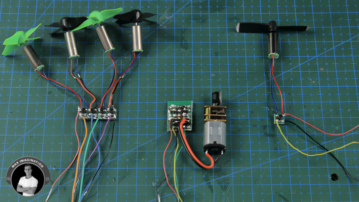 Guide to making TINY Brushed Motor Drivers with MOSFETs for RC Projects ...