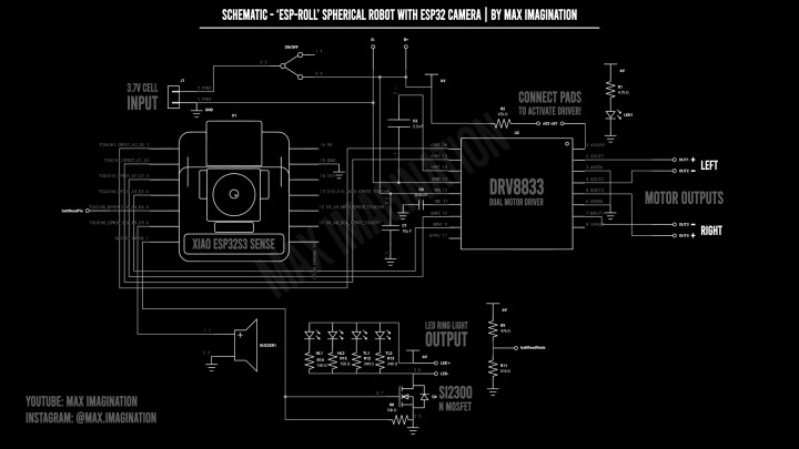 ESP-ROLL: Build a Spherical Self-balancing Robot with ESP32 Camera ...