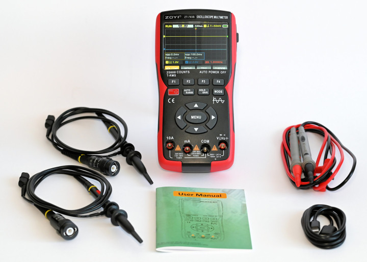 Zoyi ZT-703S Oscilloscope, Multimeter and Function Generator (Review) | Elektor Magazine