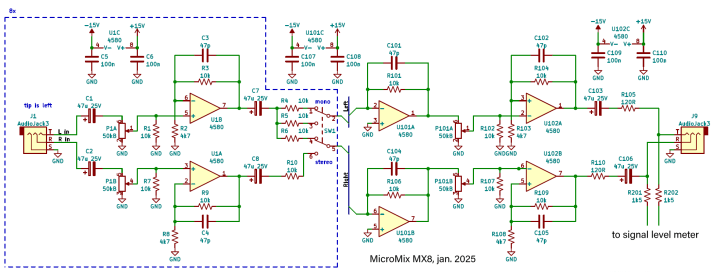 Micromix 8-channel stereo line mixer | Elektor Magazine