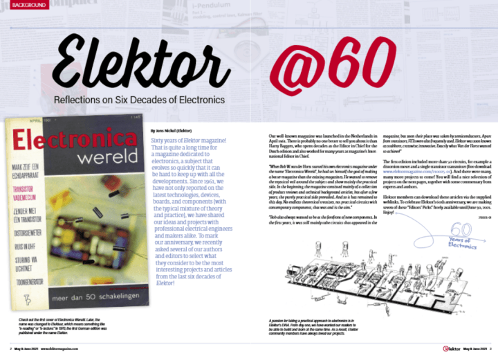 Elektor May/June 2021 Now Available | Elektor Magazine