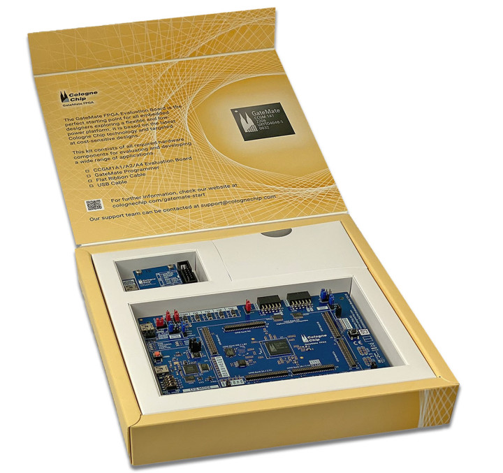 GateMate FPGA Evaluation Board | Elektor Magazine