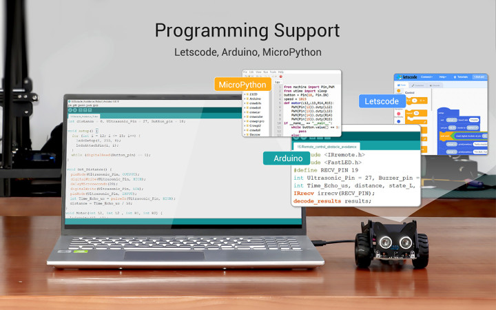 CrowBot BOLT - An Excellent Programmable STEAM Robot Car | Elektor Magazine