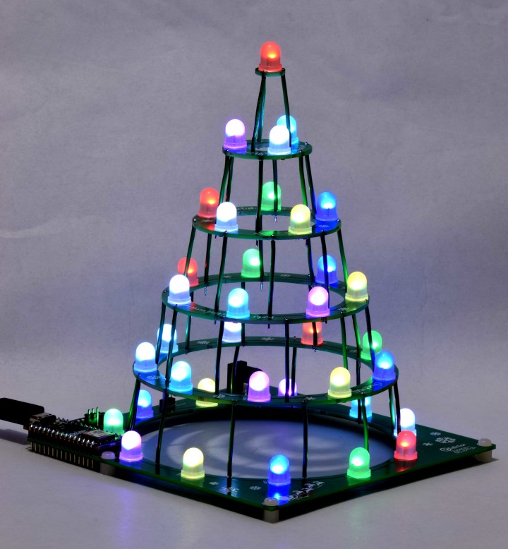 Circular Christmas Tree 2023 [230508] | Elektor Magazine