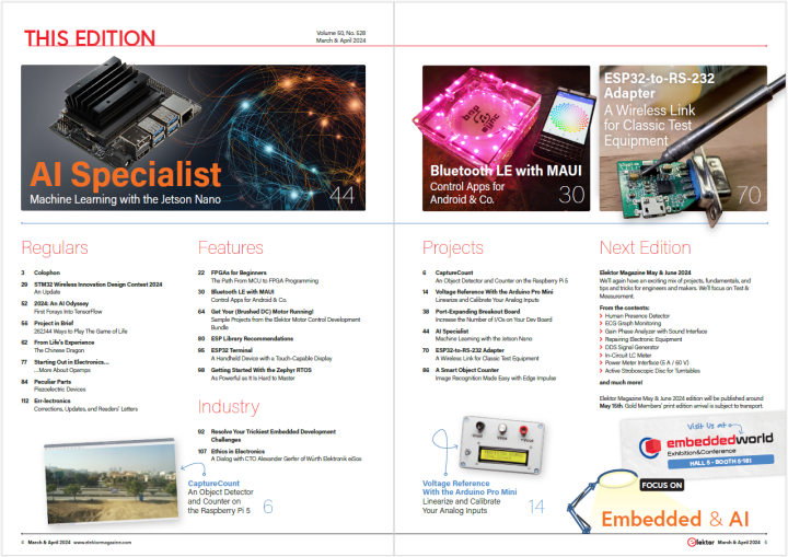 Elektor March/April 2024: Embedded and Artificial Intelligence ...