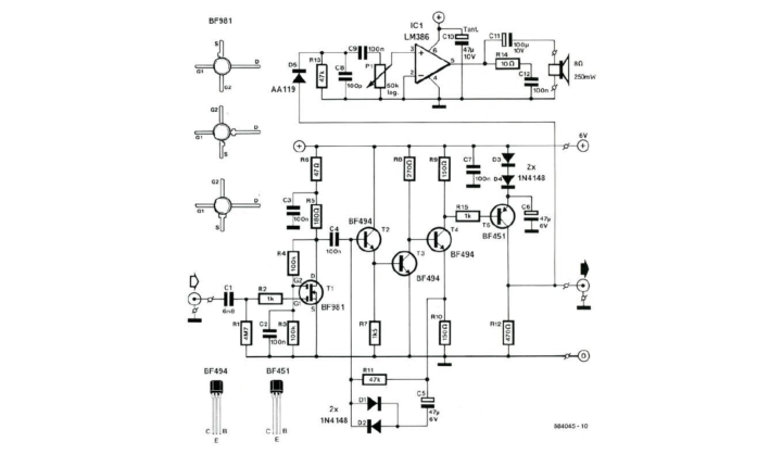 Circuit: DIY Wideband RF Signal Tracer | Elektor Magazine