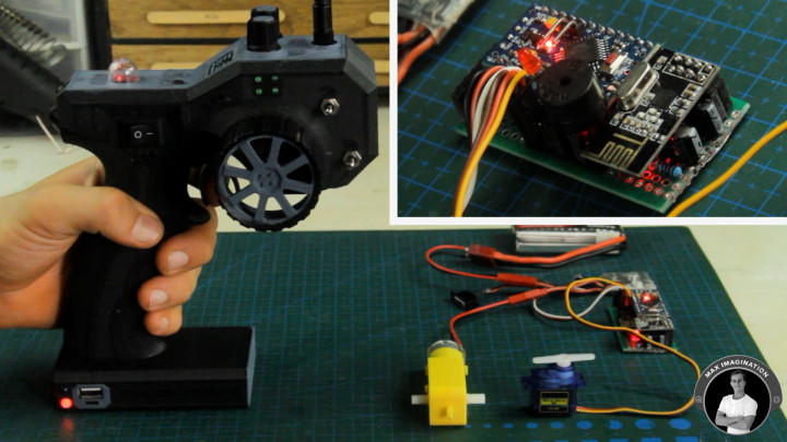Build an Arduino Pistol-grip Transmitter for RC Cars with 1KM Range ...