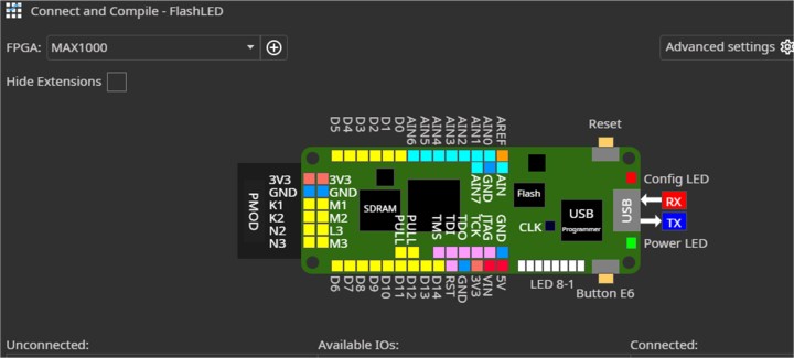 Master-FPGA-Programmierung mit MAX1000 und VHDPlus | Elektor Magazine