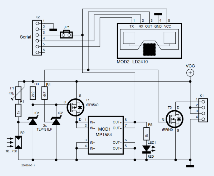 Radargesteuerte Beleuchtung: Automatisches Treppenhauslicht mit Anwesenheitsdetektion | Elektor ...