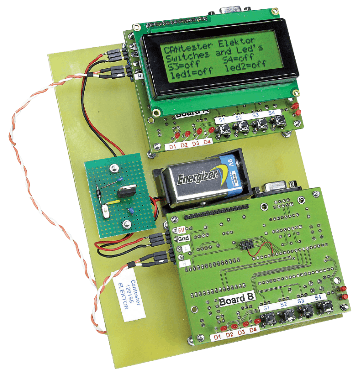 Circuit: A Do-It-Yourself CAN Tester Design | Elektor Magazine