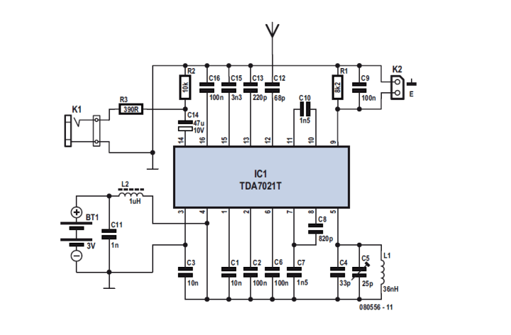 Circuit : Mini récepteur FM VHF | Elektor Magazine