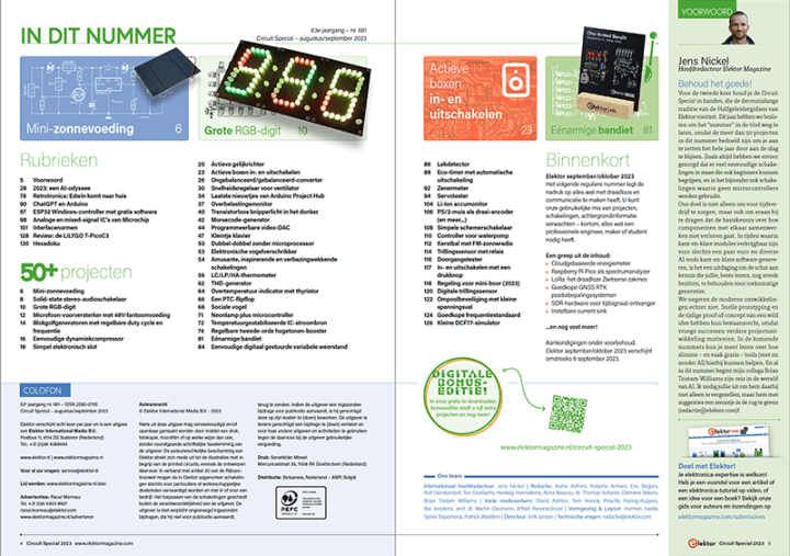 De Elektor Circuit Special 2023: schakelingen en projecten | Elektor ...