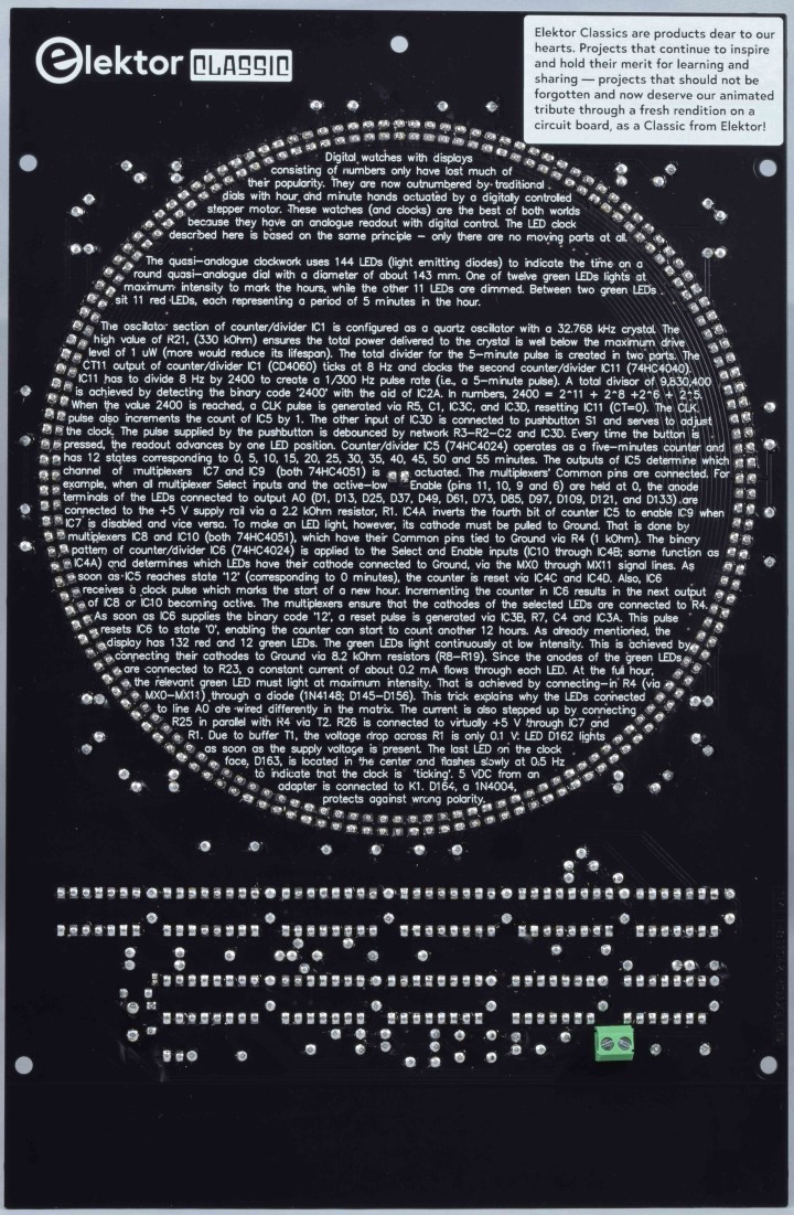 Elektor Quasi-Analog Clockwork kit - An Elektor Classic - A remake ...