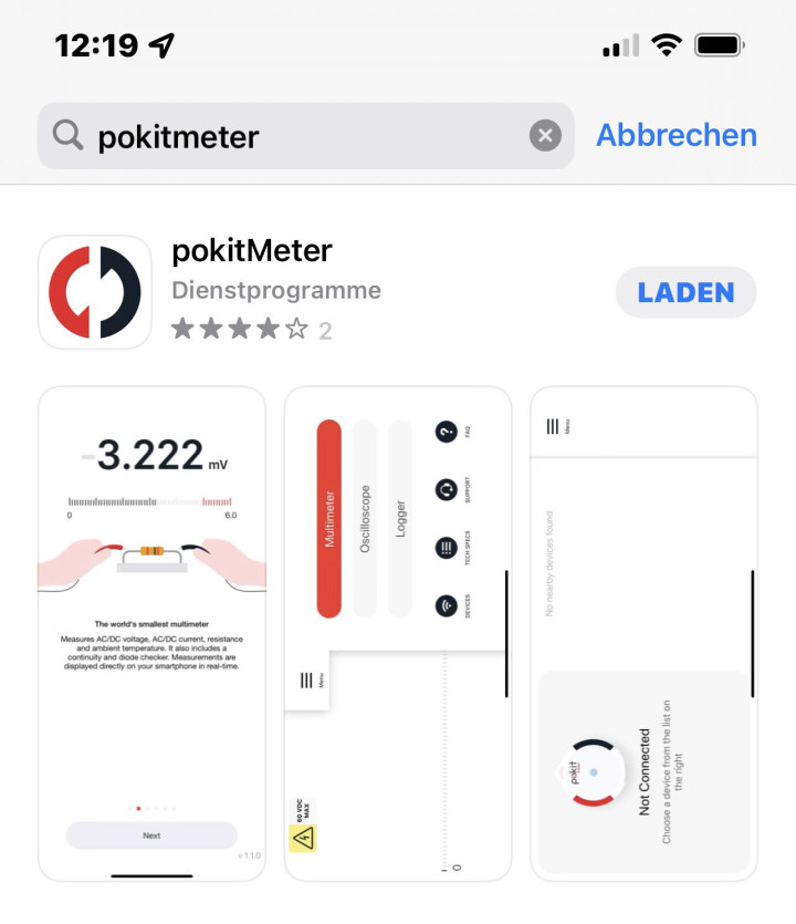 Evaluatie van de Pokit Meter | Elektor Magazine