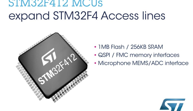 STMicroelectronics Enhances Access Lines of STM32F4 High-Performance Microcontroller Series ...