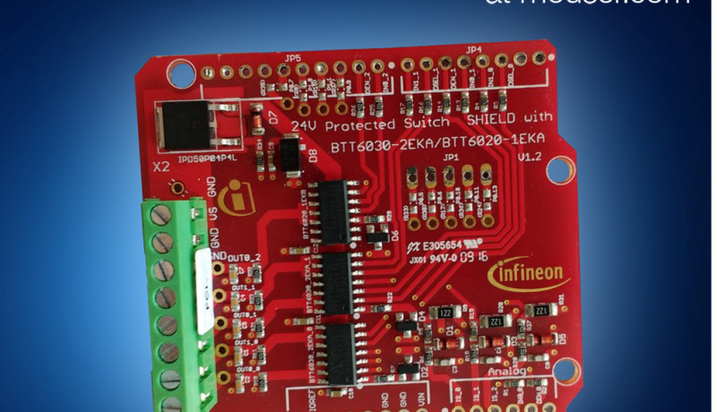 Infineon’s Arduino-Compatible 24V PROFET Switch Shield Now at Mouser ...