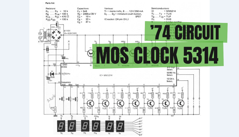 Circuit: The MOS Clock 5314 | Elektor Magazine