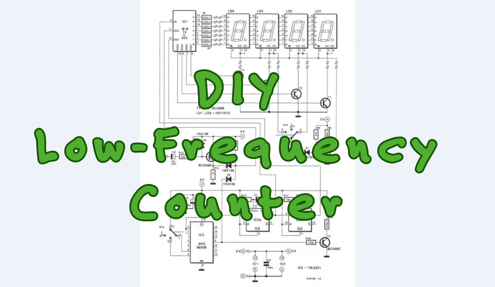 Circuit: DIY Low-Frequency Counter | Elektor Magazine