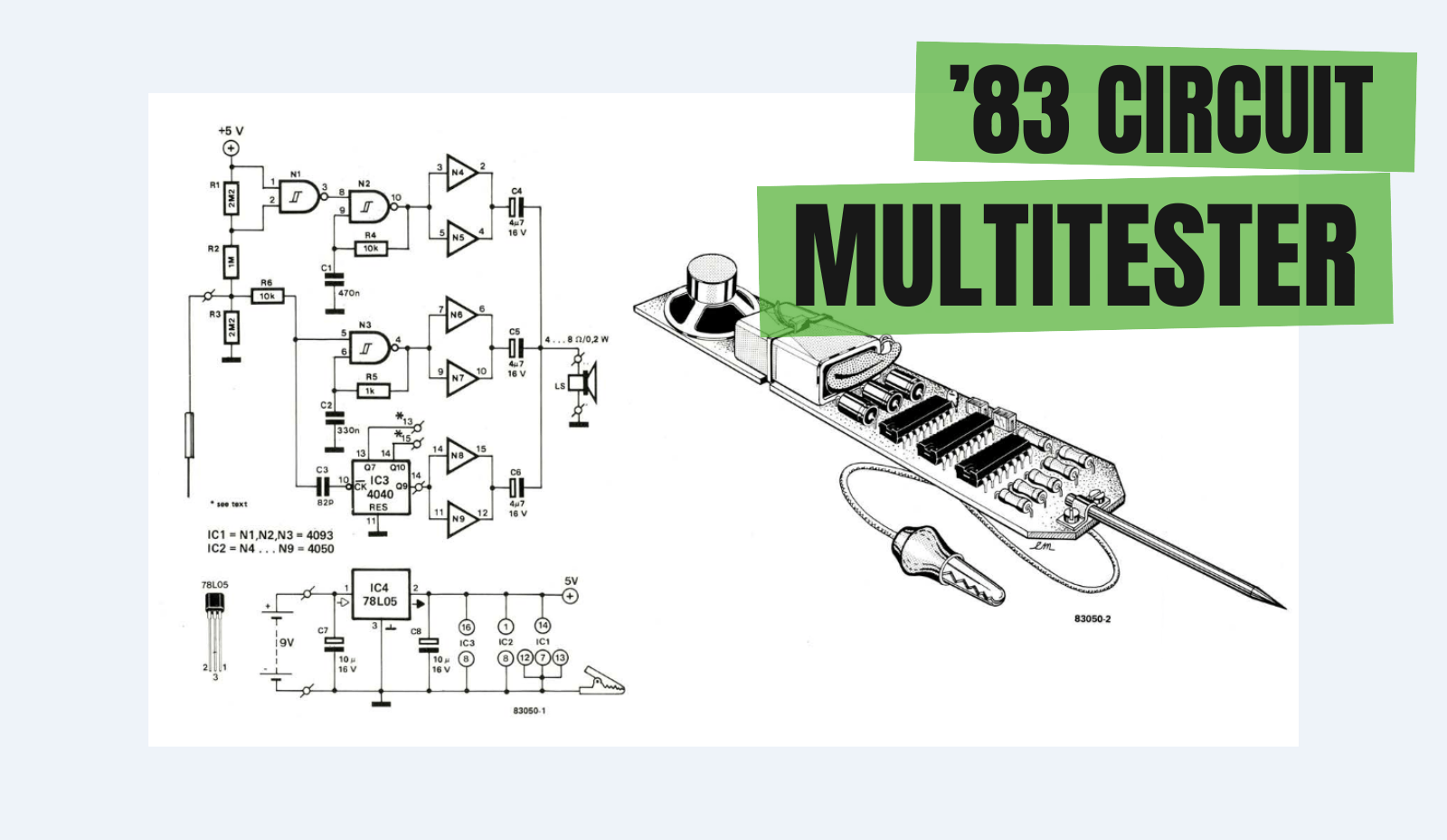 Multitester Circuit: A DIY Electronics Project from Elektor May 1983 ...