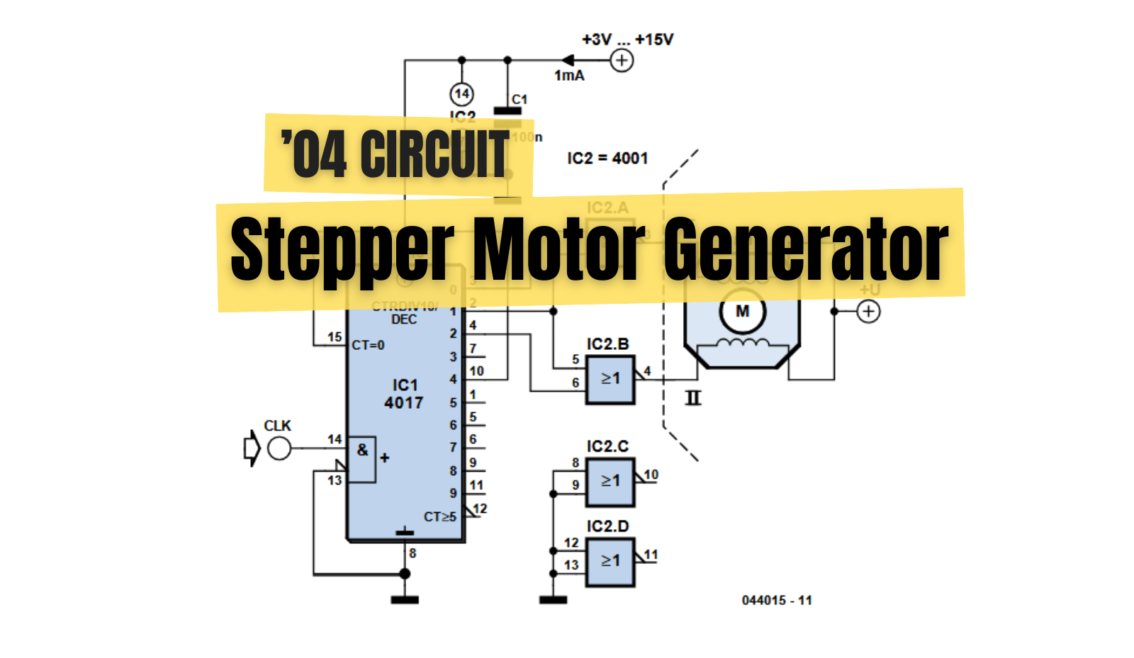 Circuit: Do-It-Yourself Stepper Motor Generator | Elektor Magazine
