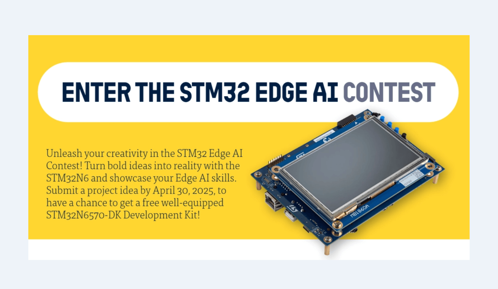 STM32 Edge AI Wettbewerb: Demonstrieren Sie Ihre Kreativität, zeigen Sie Ihr Können! | Elektor ...