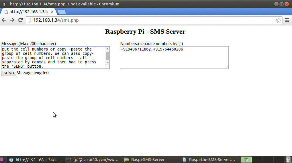 Raspberry Pi powered SMS server - Elektor LABS | Elektor Magazine