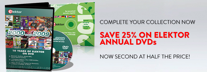 Elektor Annual DVDs – Buy One get Another at Half Price | Elektor Magazine