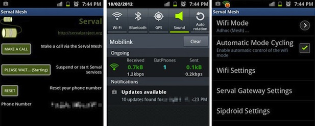 Serval Mesh: Operating Mobile Phones Without a Cellular Network ...
