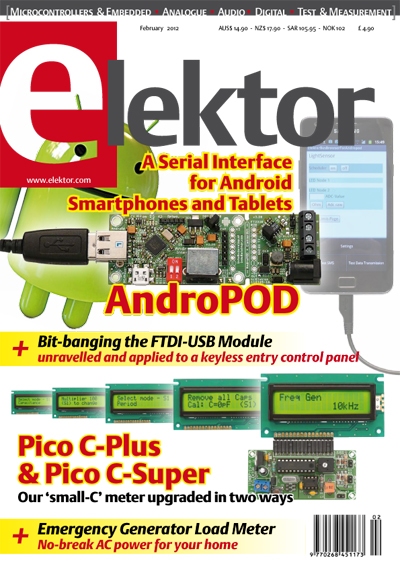 Elektor February 2012 issue now on sale | Elektor Magazine