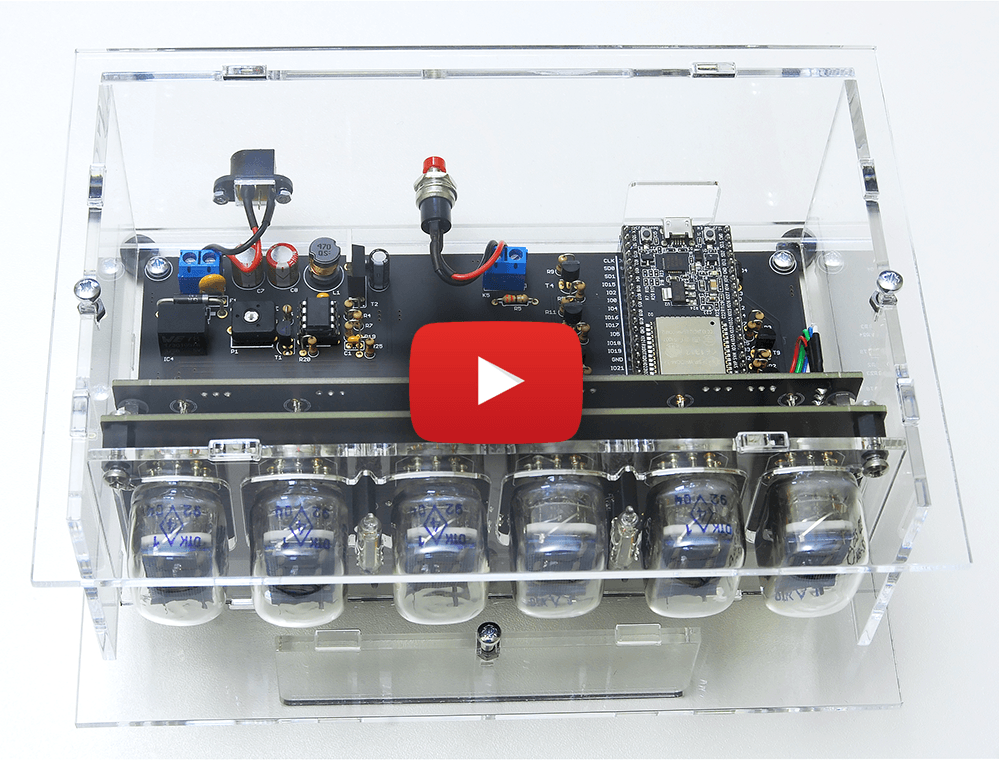 New Elektor-LABS kit: VFD-tube Clock with ESP32 | Elektor Magazine