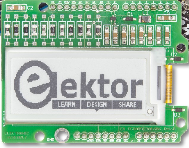 Free Back Article: Using E-paper with the Arduino | Elektor Magazine
