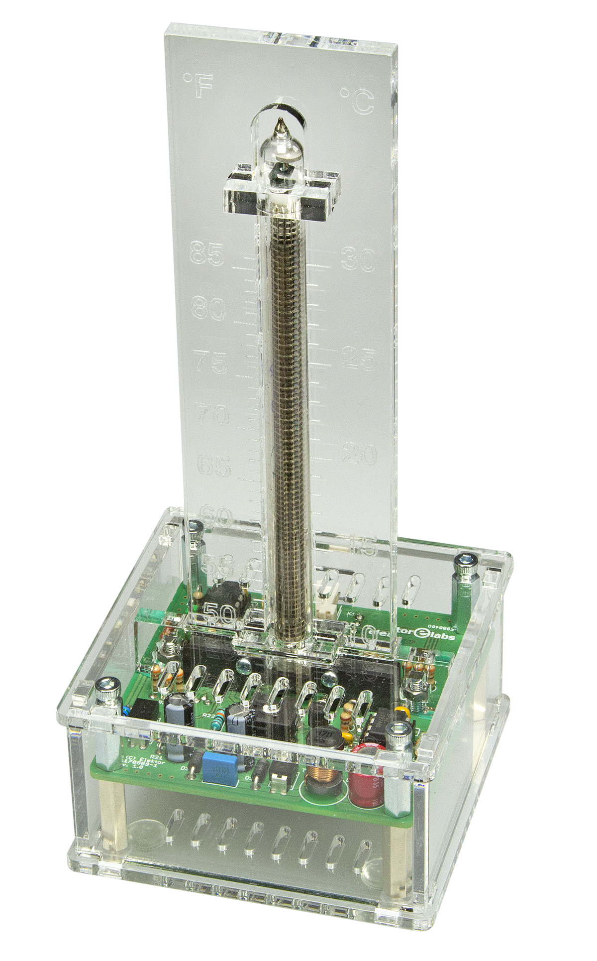 Review: Nixie Bargraph Thermometer DIY Kit | Elektor Magazine