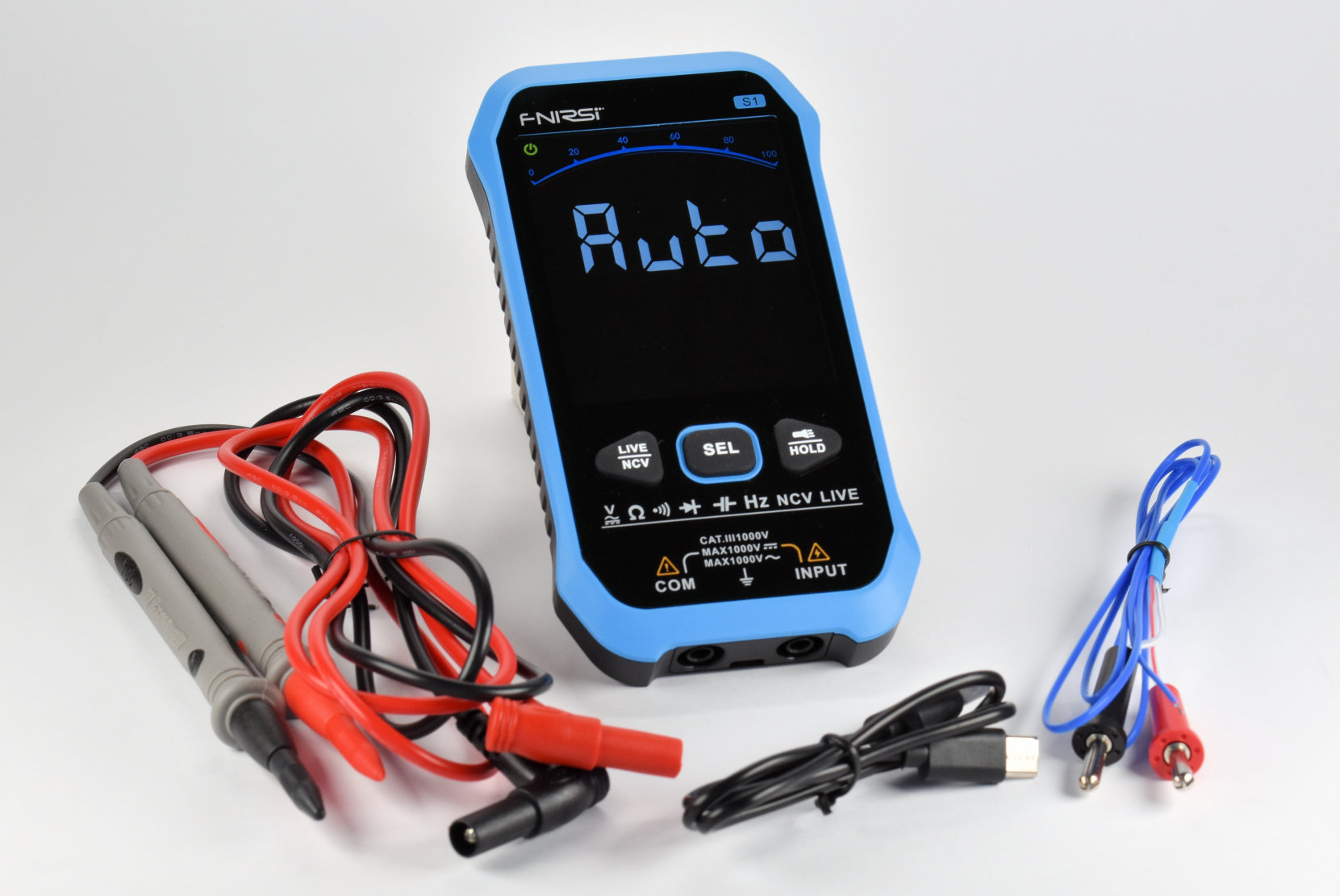 The Fnirsi S1 Multimeter is Smart and Has a Large Color Display | Elektor Magazine