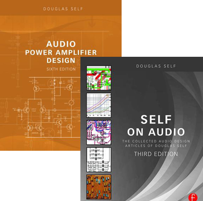 Alert to audio fans: Douglas Self books now available from Elektor ...