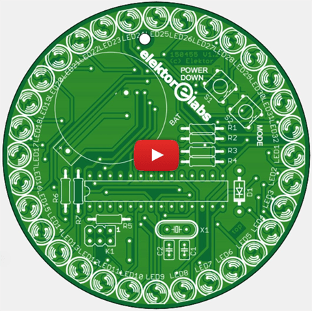Easy to assemble glittering LED circle | Elektor Magazine