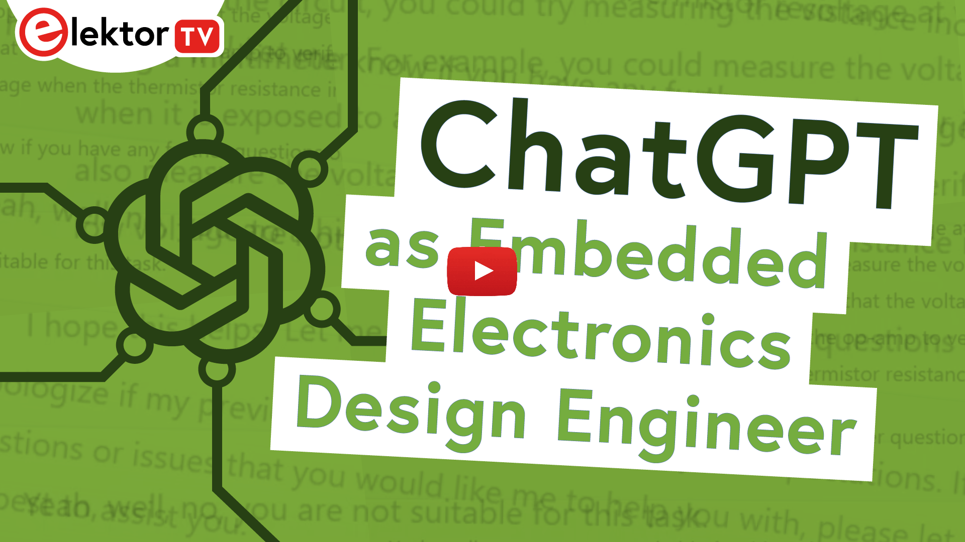 Is ChatGPT a Usefull Tool for the Embedded Electronics Design Engineer ...