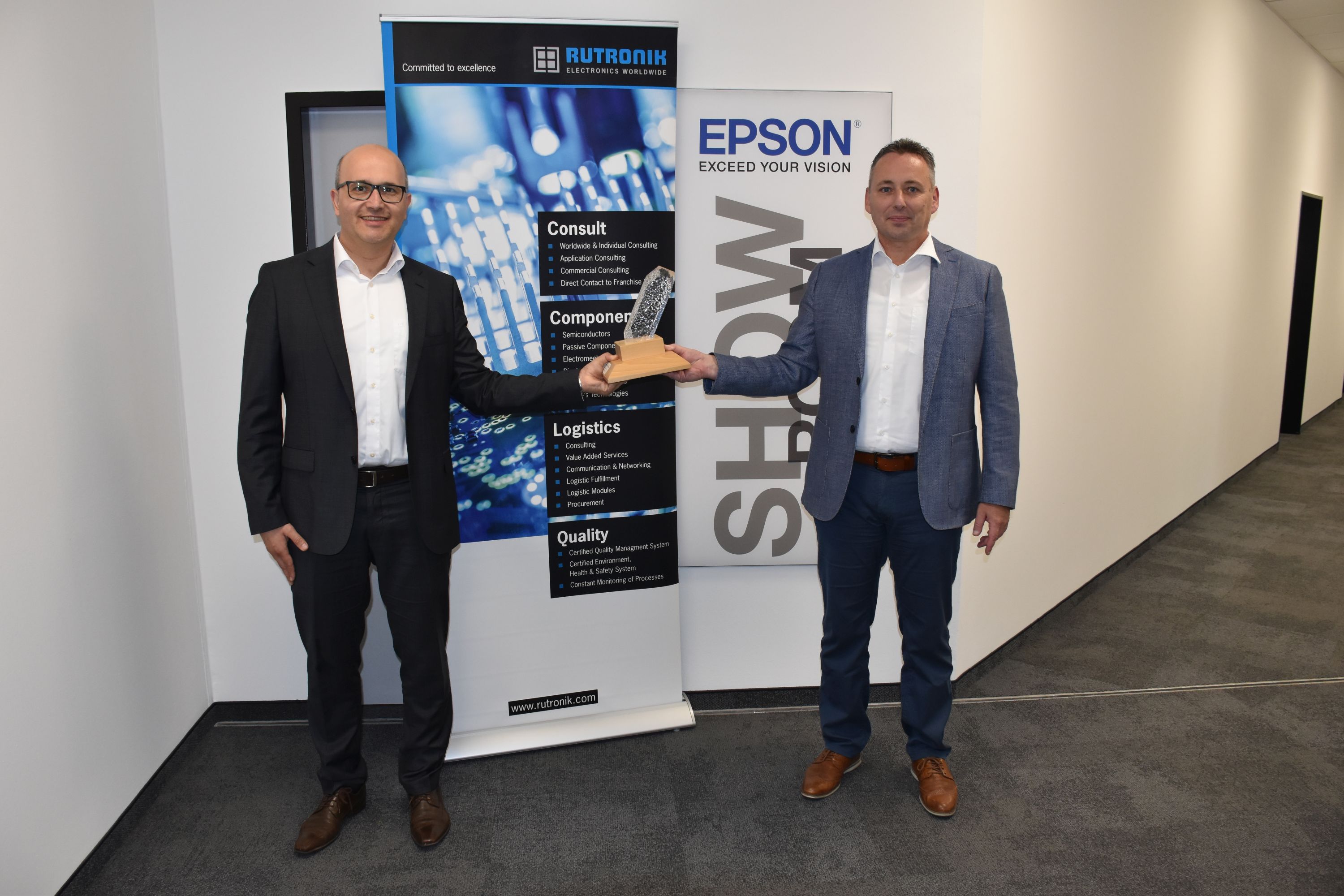 Rutronik is „Best Performing Distributor 2019“ for Epson Europe ...