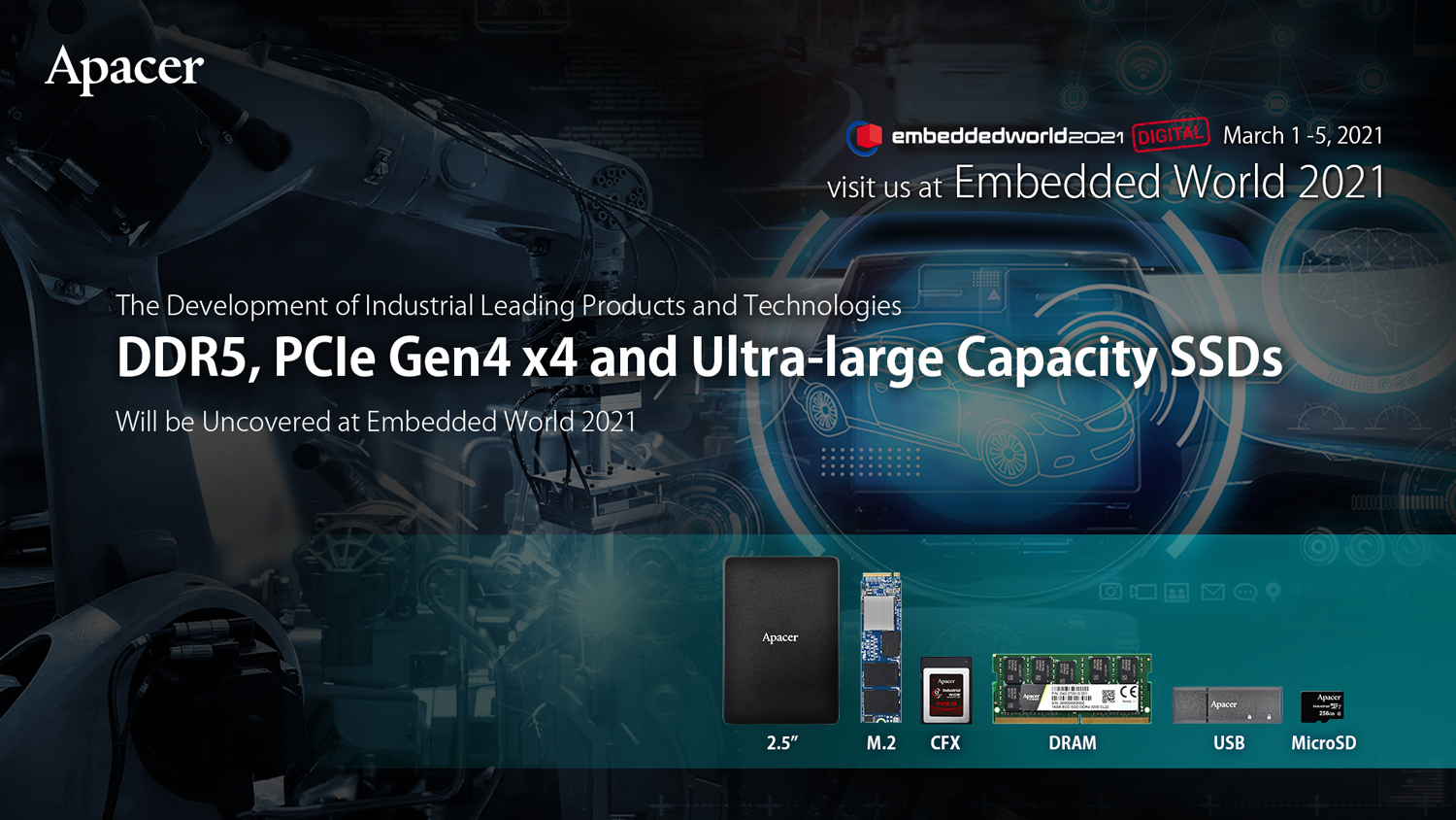 Apacer’s Industry-leading Ultra-large Capacity, DDR5 and PCIe Gen 4x4 ...