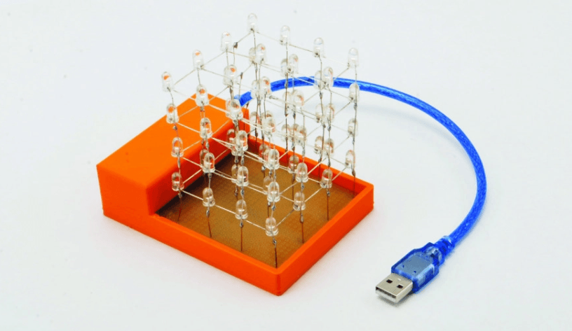 Led Cube With Arduino Build An Arduino Based 3 D Game Elektor Magazine