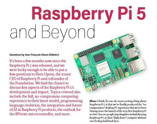 An Interview with Eben Upton, CEO of Raspberry Pi | Elektor Magazine