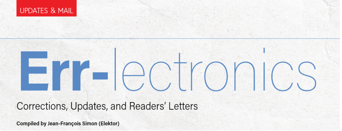 Err-lectronics | Elektor Magazine
