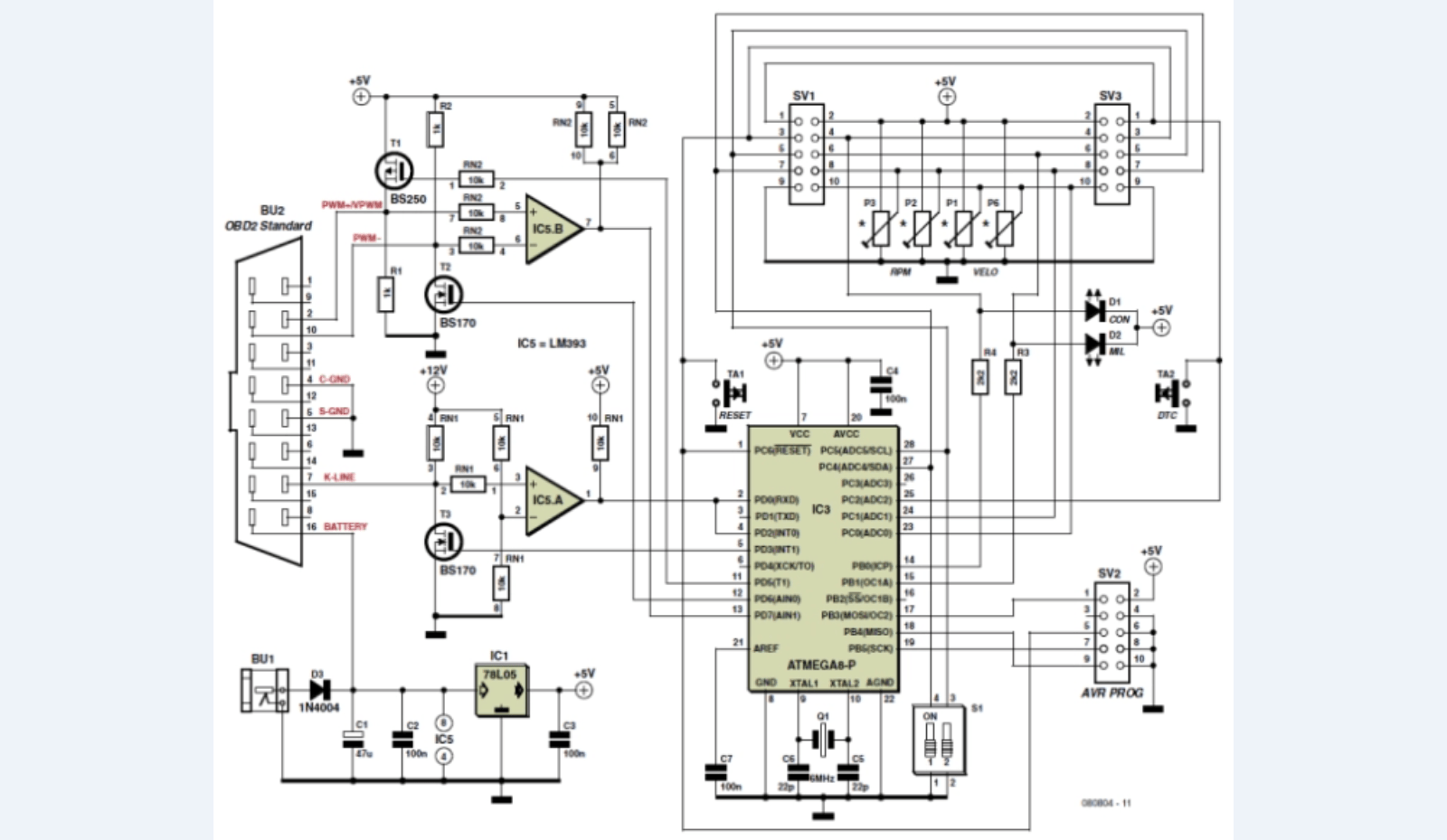 OBD Simulator Circuit: A Budget-Friendly, Effective Solution | Elektor ...