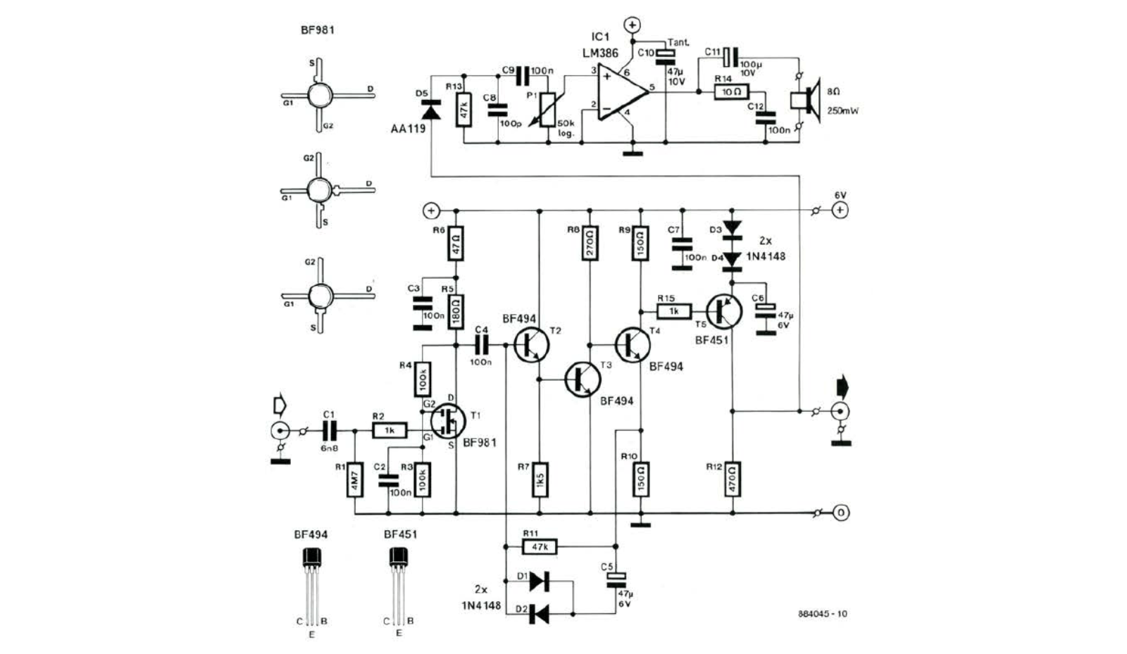 Circuit: DIY Wideband RF Signal Tracer | Elektor Magazine Circuit: DIY Wideband RF Signal Tracer | Elektor Magazine