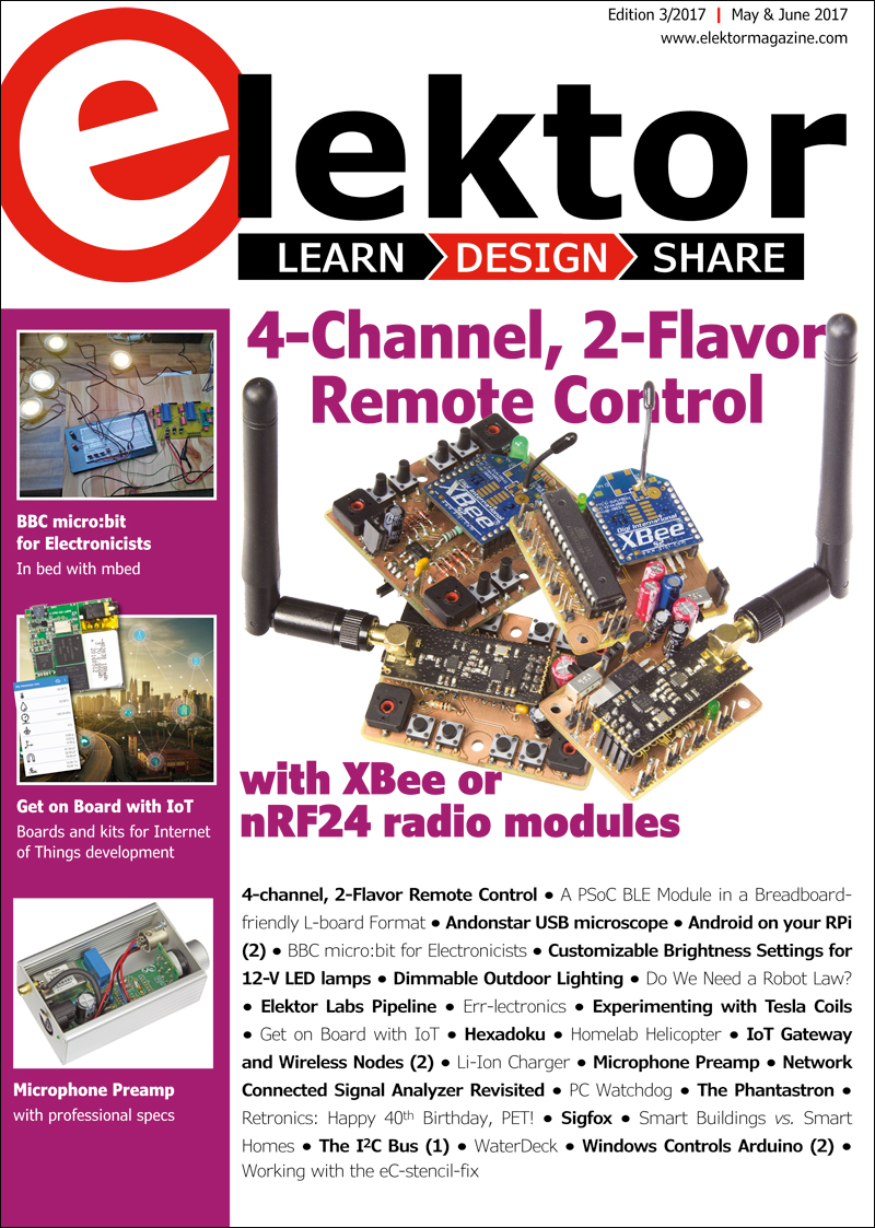 Edition 3/2017 of Elektor is now available! | Elektor Magazine
