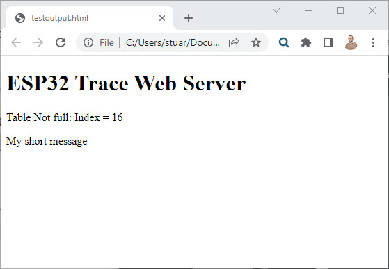 Tracing the Cause of Software Bugs Wirelessly Circular Buffer and Webserver on the ESP32 ...