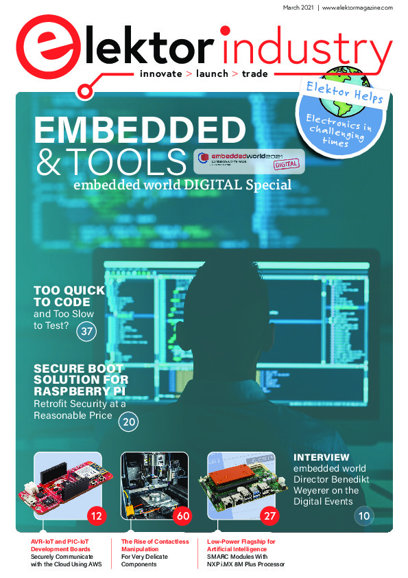 Cover Elektor Industry 1/2021 | Elektor Magazine
