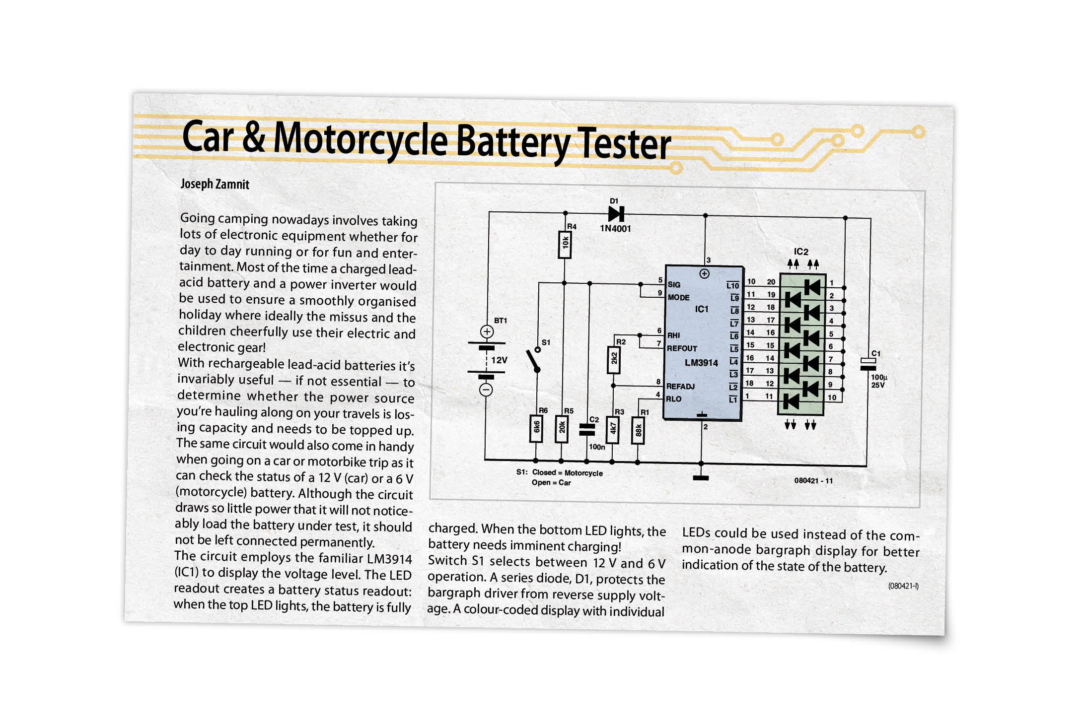 Circuit special 2023 - circuits from the past | Elektor Magazine