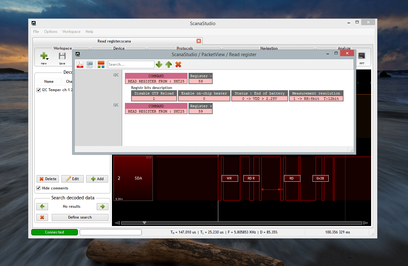 ScanaStudio: New decoders for MIDI and I2C Humidity sensors | Elektor ...